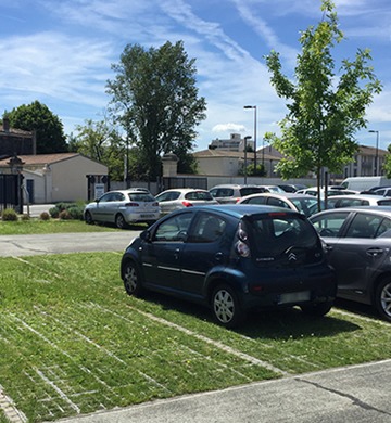 Dalle gazon O2D Green dalle engazonnée parking evergreen